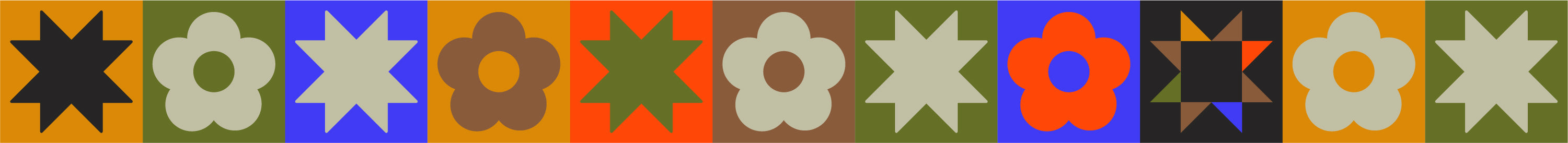 Quilt № 27 – Cotton and Ochre